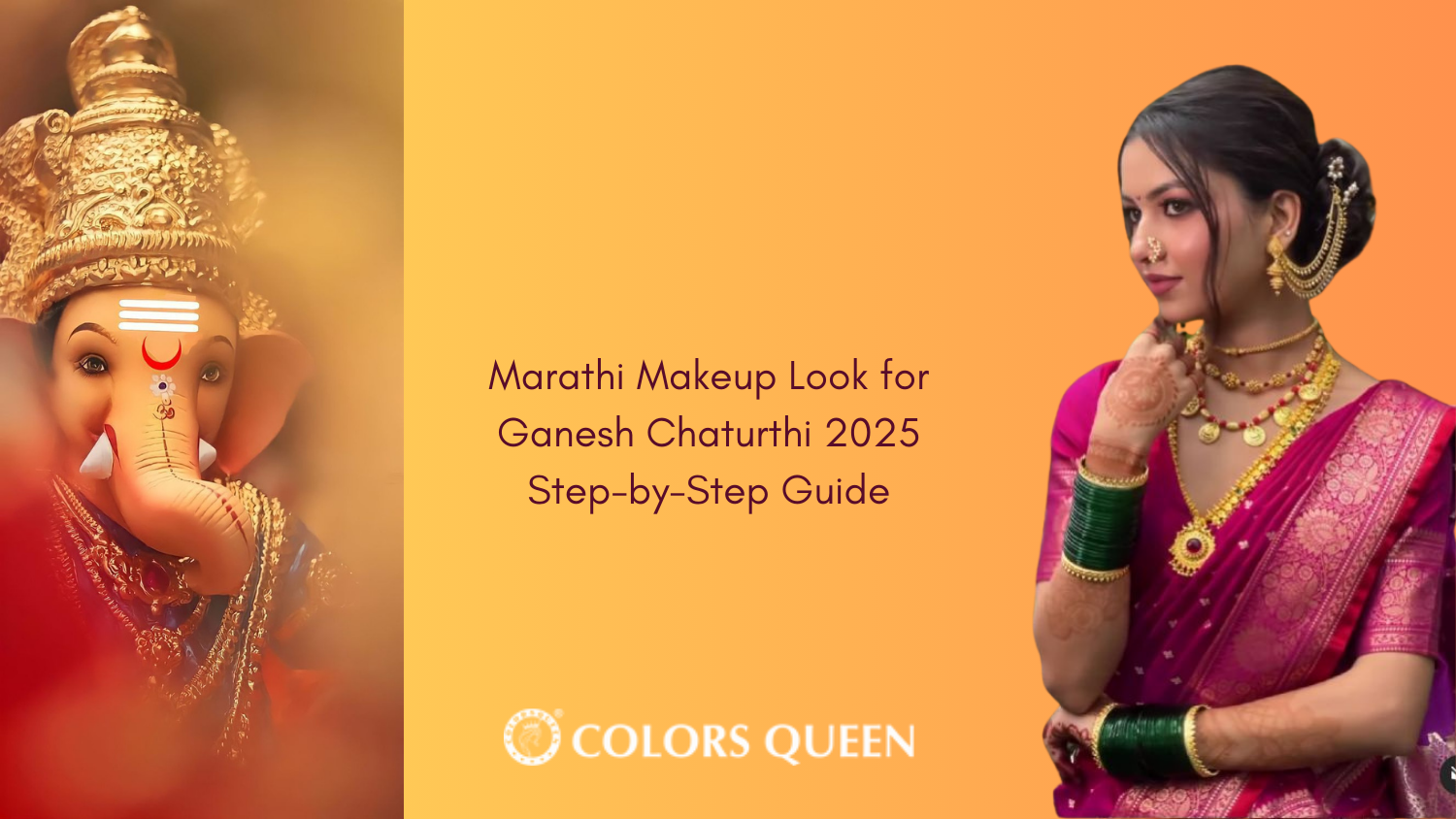 Marathi Makeup Look for Ganesh Chaturthi 2025 – Colors Queen
