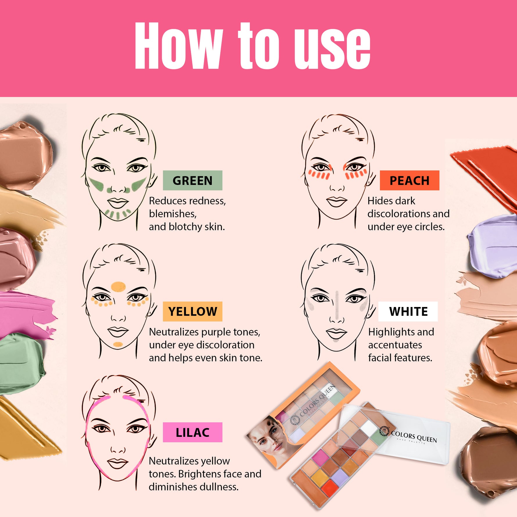 Buy Base Palette | 20 Versatile Shades - 110 Gram – Colors Queen